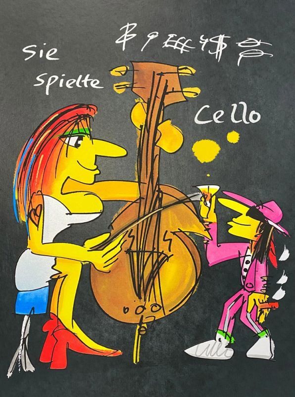 Udo Lindenberg "Sie spielte CELLO" - handsigniert + Zertifikat